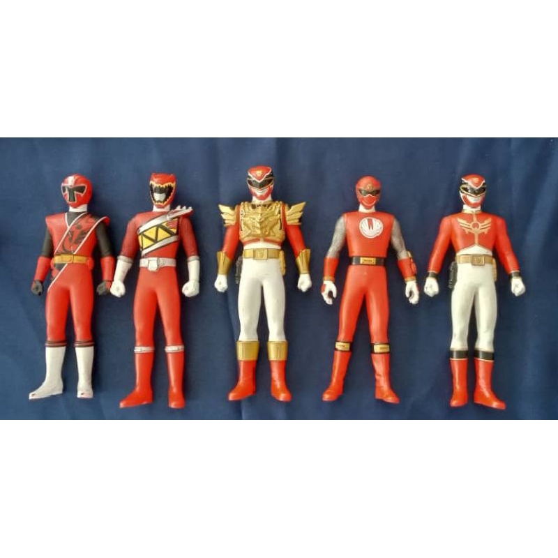 [voucher+gift] Set/Individual Dragon Ninja Red Ranger Fan Super Sentai ...