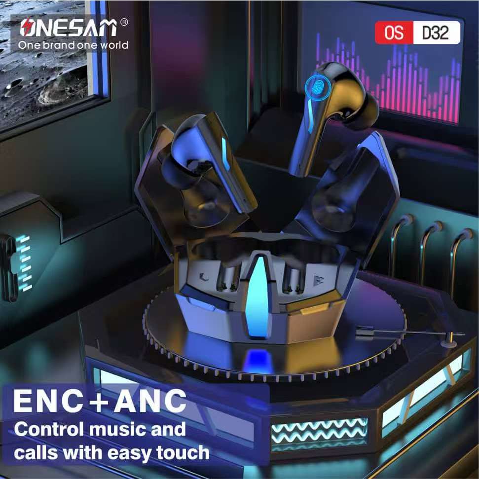 ONESAM OS-D32 ENC + ANC TWS Wireless Bluetooth V5.3 Earbuds Headset Stereo / Super Bass / Hi-Fi ...