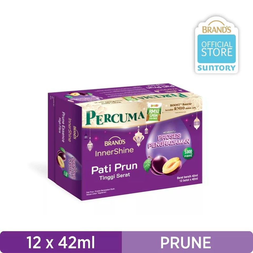 BRAND'S® Innershine Prune 42ml x 12s FREE Boost RM10 voucher | Shopee ...