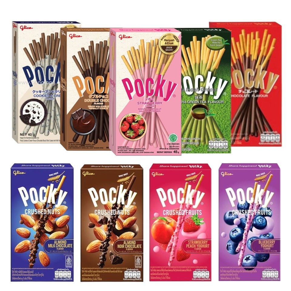 Glico Pocky Biscuit Sticks / Crushed Fruits & Nuts | Shopee Malaysia
