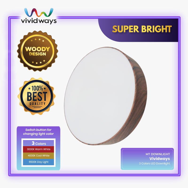 K2 VIVIDWAYS MT Edition LED Downlight 3 Colors Super Bright Woody ...
