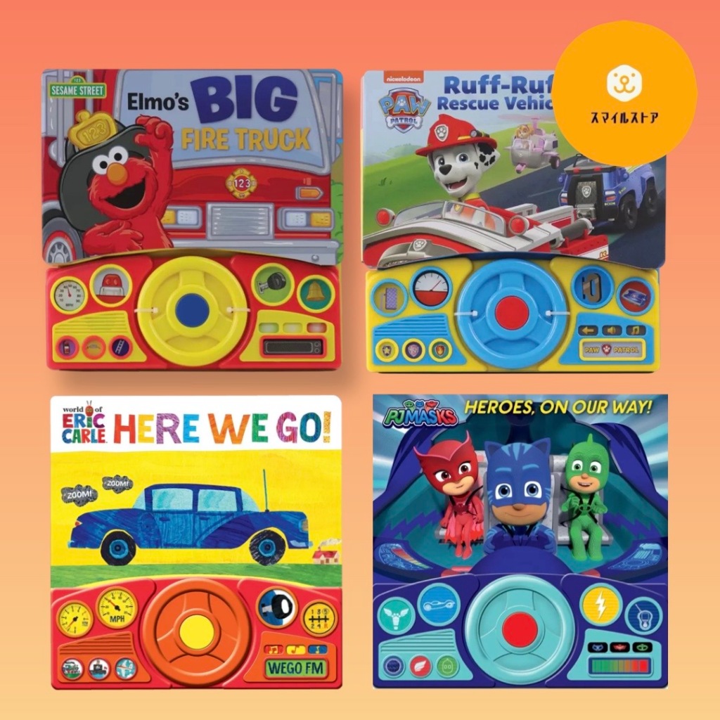 STEERING WHEEL BOOK SESAME STREET, Paw Patrol , PJ Masks: Let's Go ...