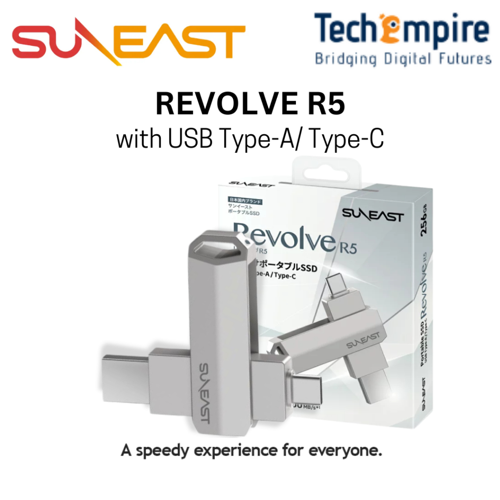 SUNEAST Revolve R5 External Portable Stick Type SSD Phone Drive USB ...