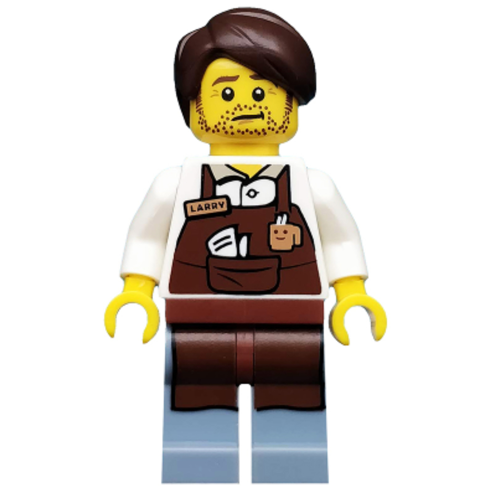 LEGO MINIFIGURE (GENUINE) tlm010 Larry the Barista, The LEGO Movie ...