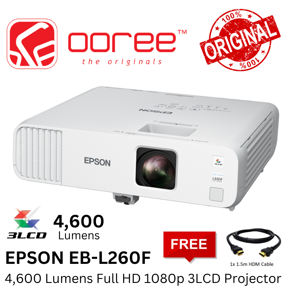 EPSON EB-L260F 4,600 LUMENS FULL HD STANDARD-THROW LASER PROJECTOR ...