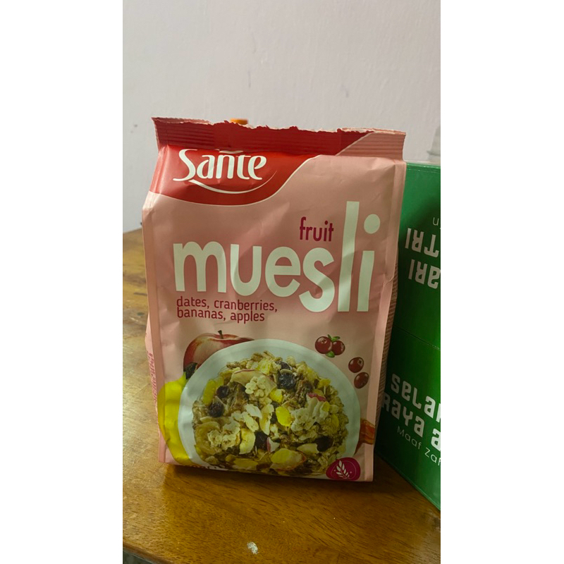 SANTE FRUIT MUESLI dates cranberries banana apples | Shopee Malaysia