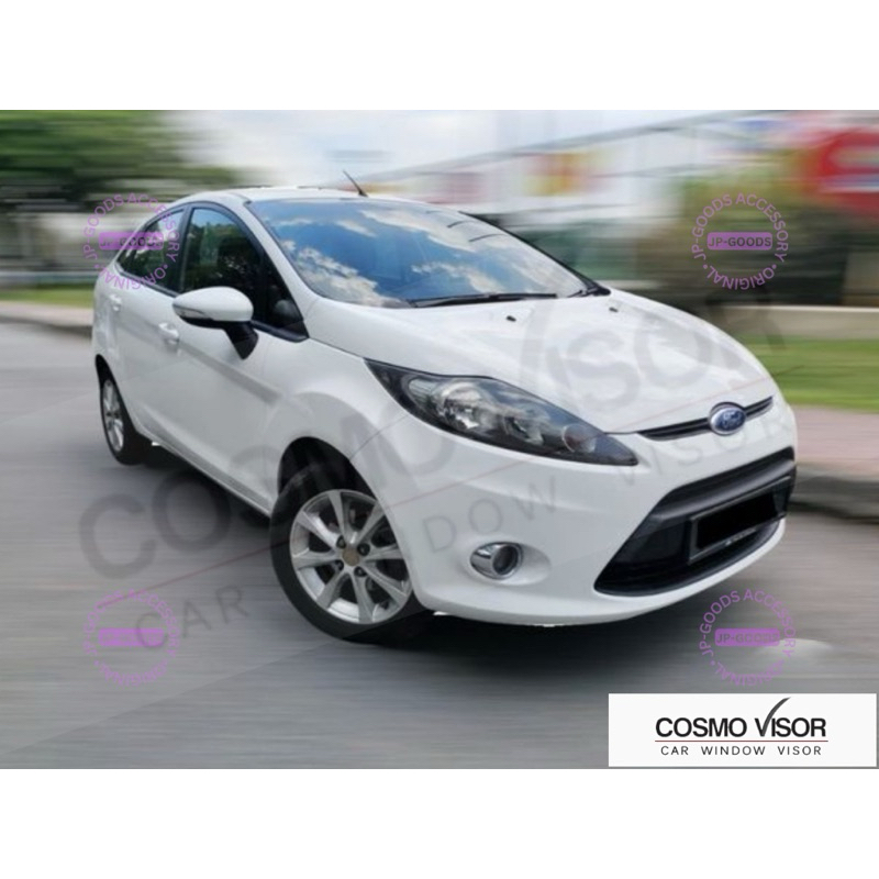 Ford Fiesta (sedan) 2008-2017 Door Visor / Window Vent Visor Deflectors ...