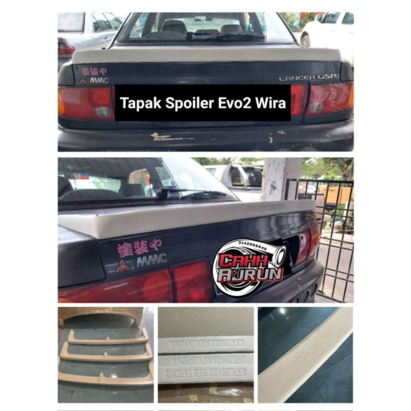 Tapak Spoiler Evo2 Proton Wira | Shopee Malaysia