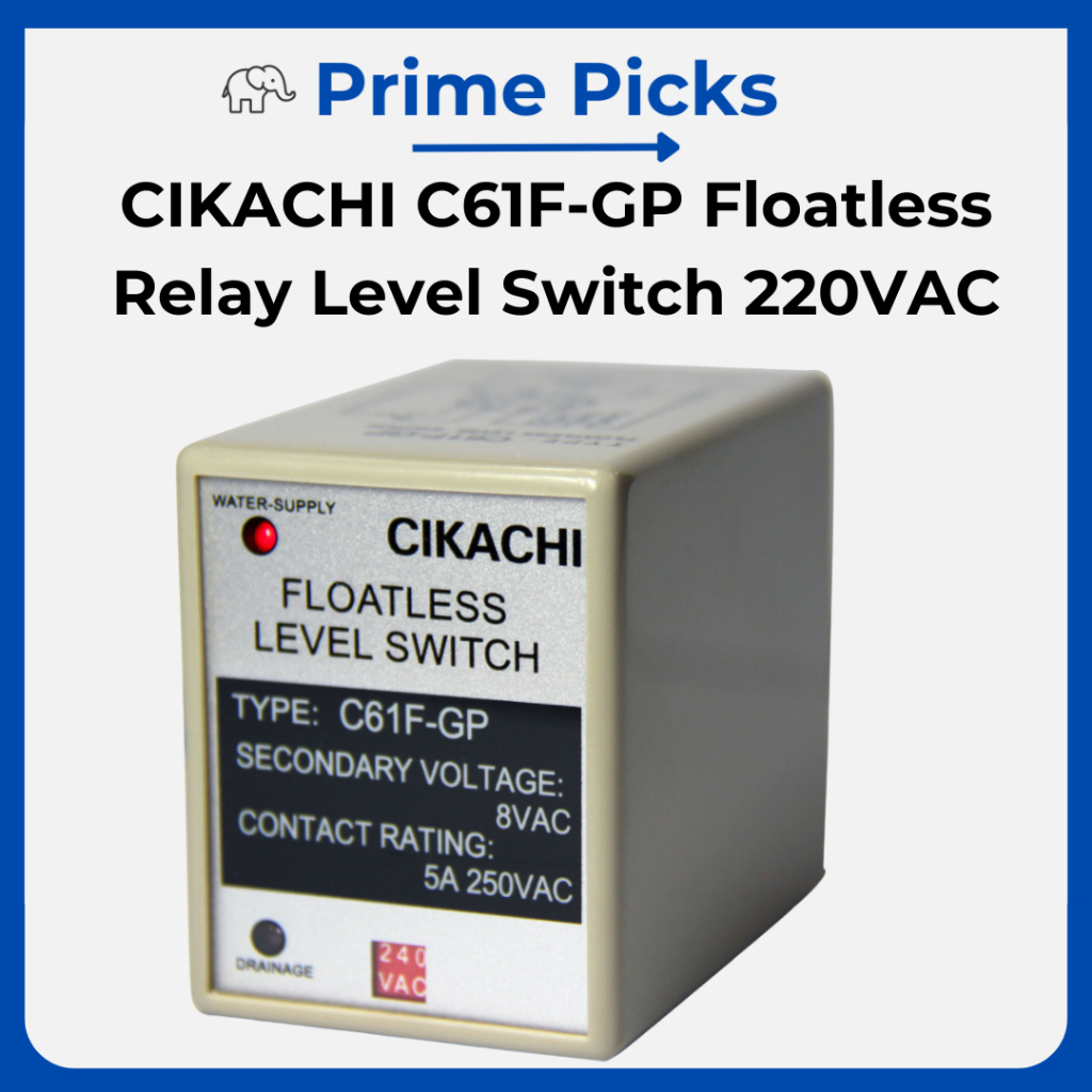 CIKACHI C61F-GP 240-VAC Floatless Level Switch (Floatless Relay) | Shopee Malaysia