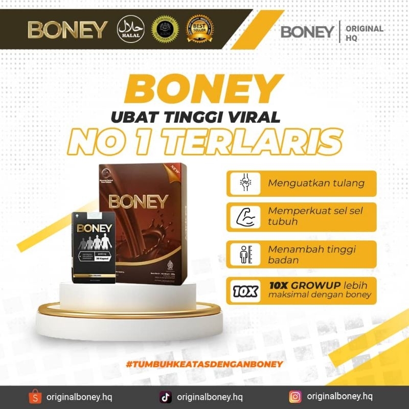 [ Original Ada Kotak ] Ubat Tinggi Boney Herba Supplement Ubat Tinggi ...