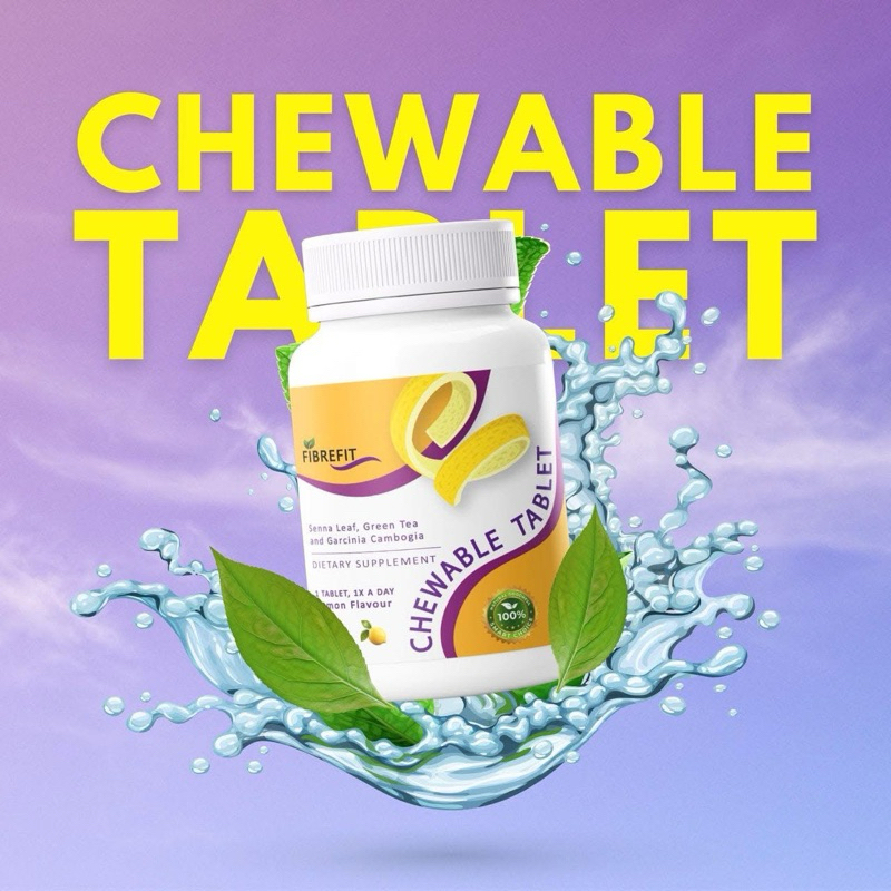 ORIGINAL 100% - FIBREFIT LEMON CHEWABLE TABLET | Shopee Malaysia