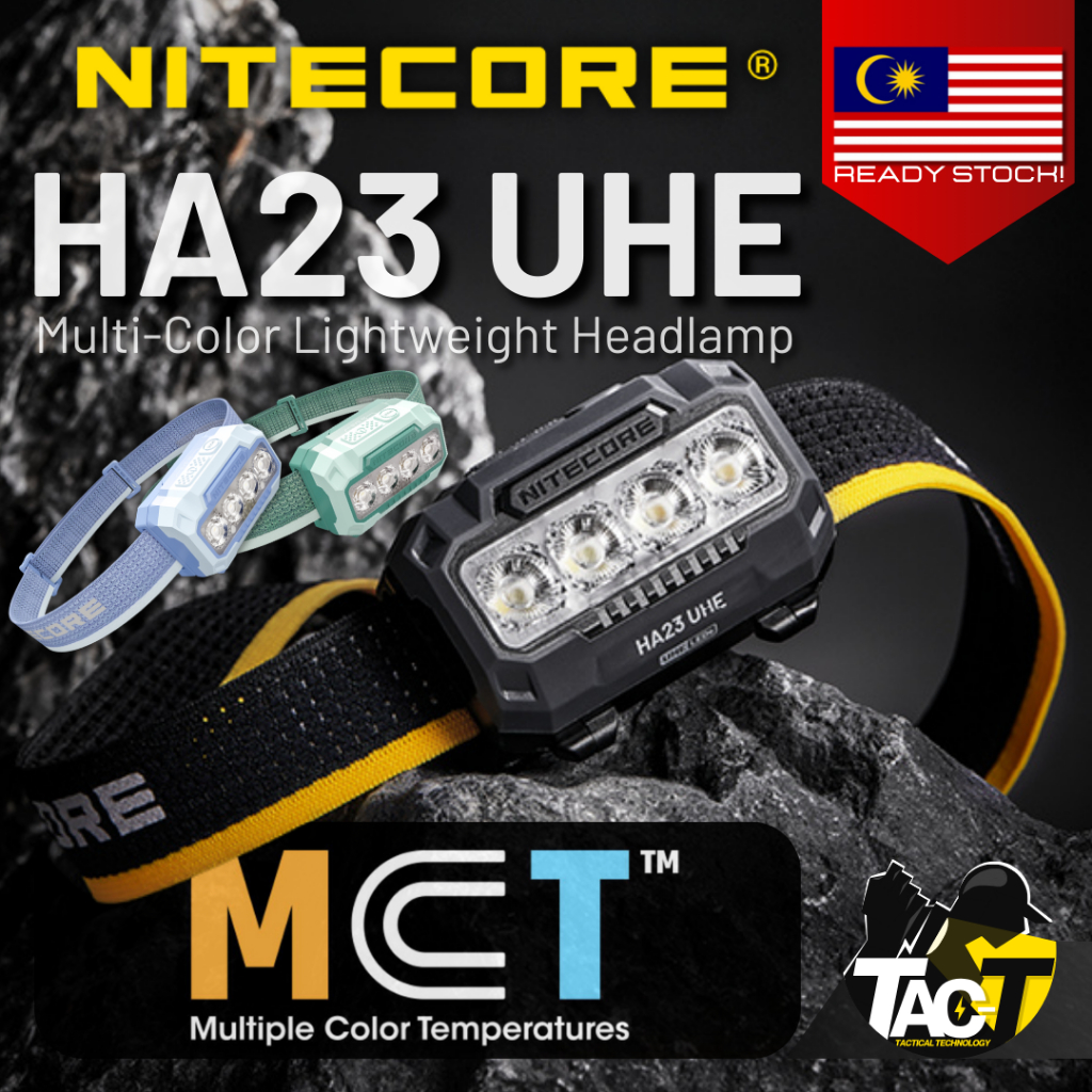 NITECORE HA23 UHE - 600 Lumen AAA Camping Headlamp with Multiple Color Temperatures - ORIGINAL ...
