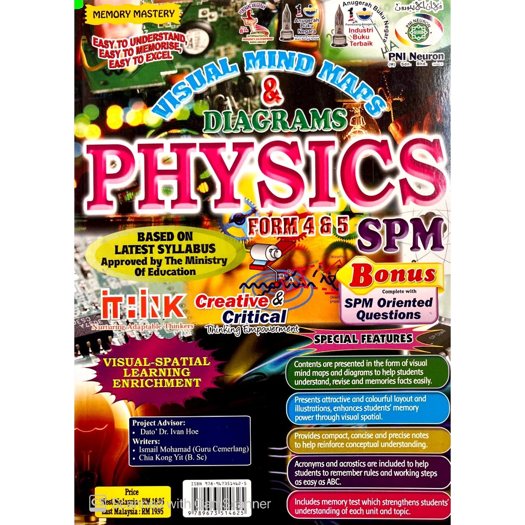 PNI NEURON BUKU VISUAL MIND MAPS & DIAGRAMS SPM FORM 4&5 | Shopee Malaysia