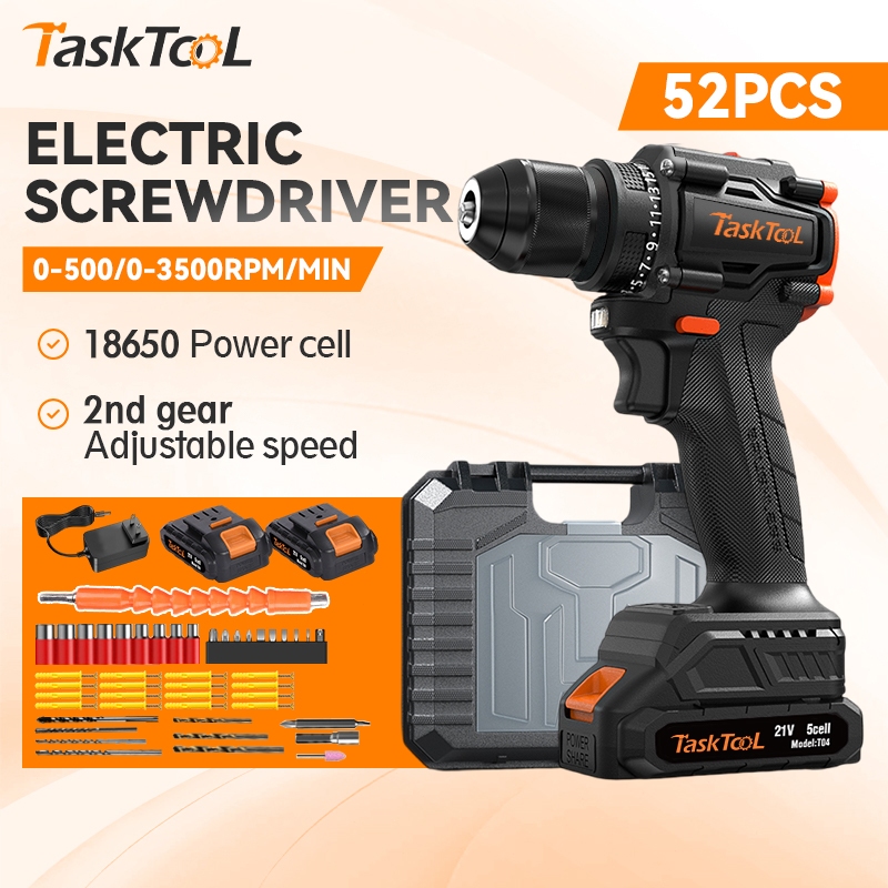 TASKTOOL 18650 power battery core Drill Cordless Drill Hammer Drill ...