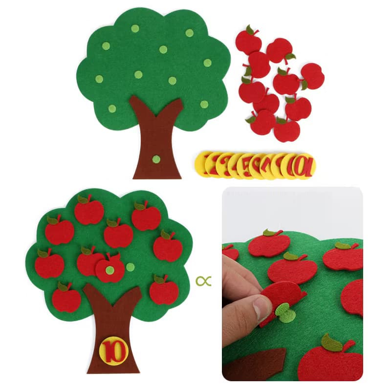 [littlebookz] Counting Toy Apple Tree Number Matching Math Toys ...