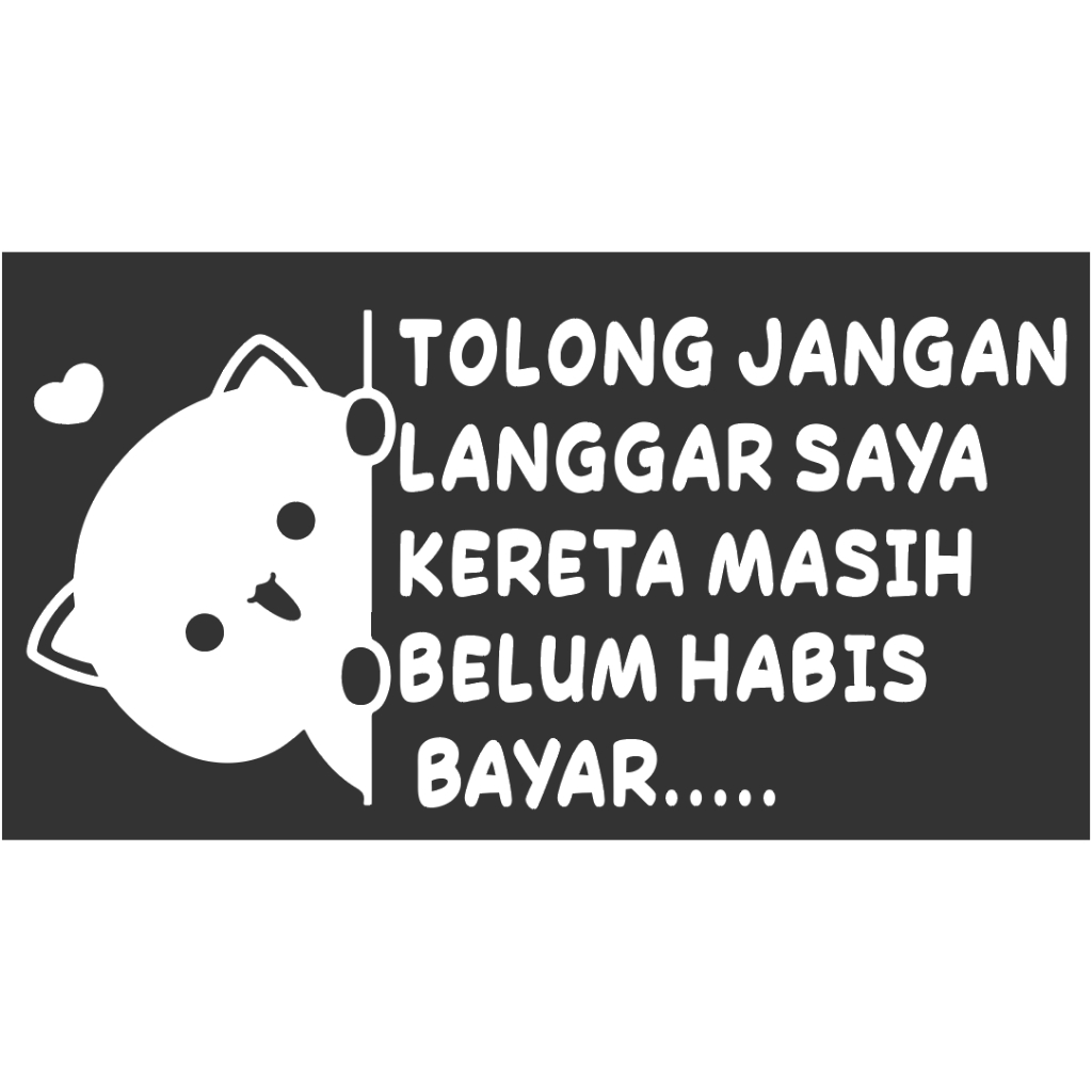 STICKER EMOJI, JANGAN LANGGAR SAYA ,STICKER TAMPAL LUAR, STICKER CERMIN ...