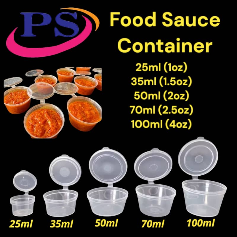 (1oz/1.5oz/2oz/2.5oz/4oz) Sauce Container / Sos container / Sauce cup ...