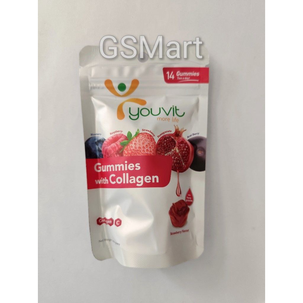 Youvit gummies with collagen ~ 14 Gummies (Exp: 26/8/2025) | Shopee ...