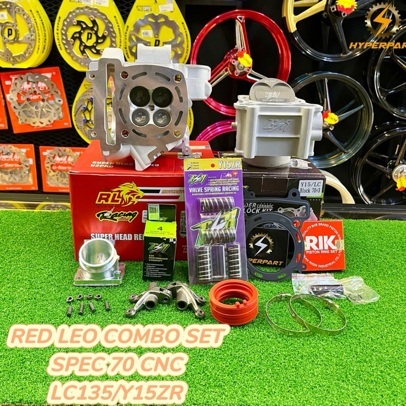 REDLEO COMBO SET SPEC 70MM REDLEO SUPERHEAD V2PRO ESR BLOCK 70MM WITH PISTON FJN | Shopee Malaysia