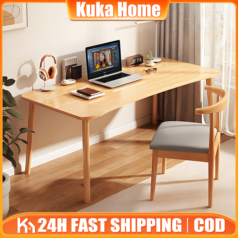 【Easy Installation】Meja Belajar Student Study Simple Table Nordic Writing Computer Office Table ...
