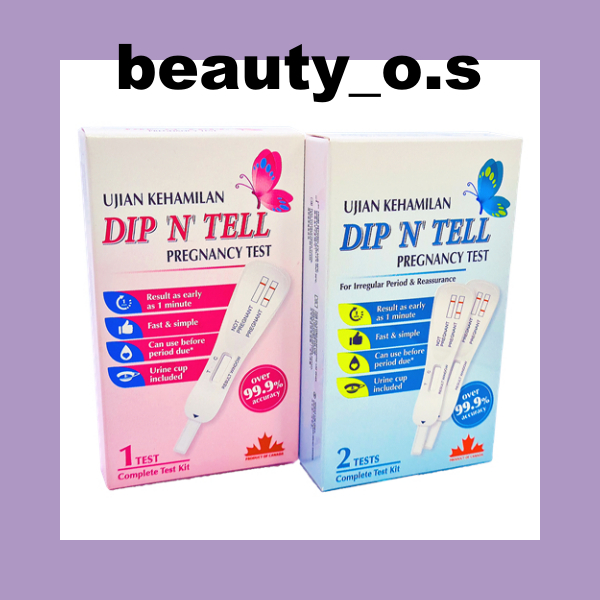 DIP N TELL PREGNANCY TEST 1'S/DIP N TELL PREGNANCY TEST 2'S | Shopee ...
