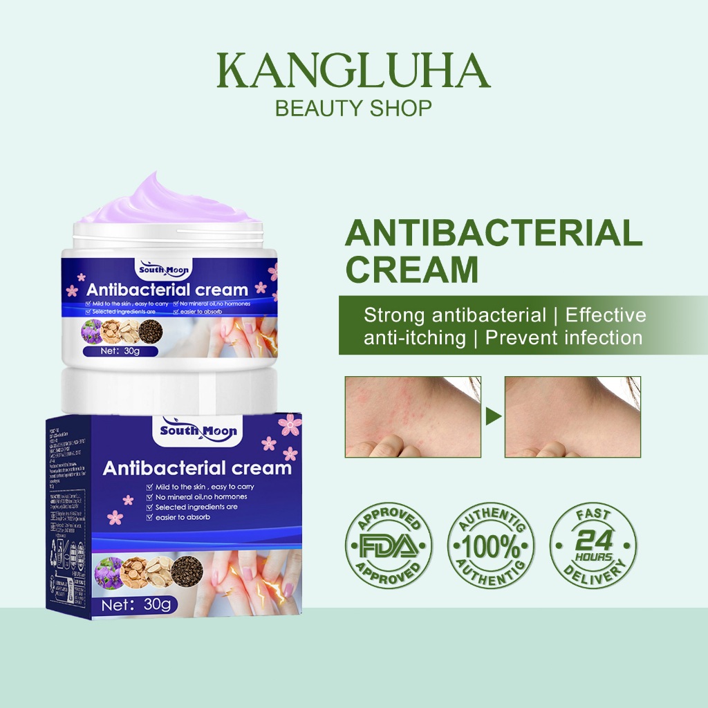Antibacterial Cream 30g 抑菌止痒 Eczema Itchy Peeling Dermatitis Herpes Skin Therapy Psoriasis Cream ...