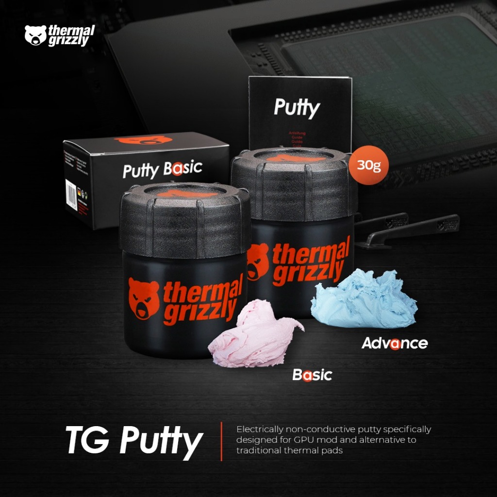 # Thermal Grizzly Putty [ Basic / Advance ] - Electrically Non-Conductive Thermal Pad ...