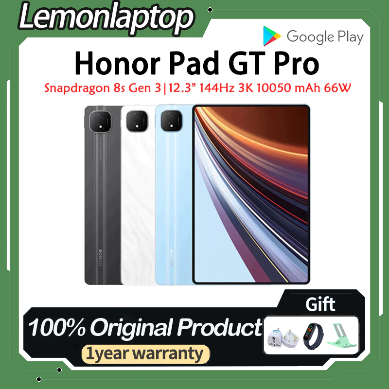 Honor Pad GT Pro Honor Tablet GT Pro Snapdragon 8s Gen 3 12.3inch 144HZ 3K OLED Screen 10050mah ...