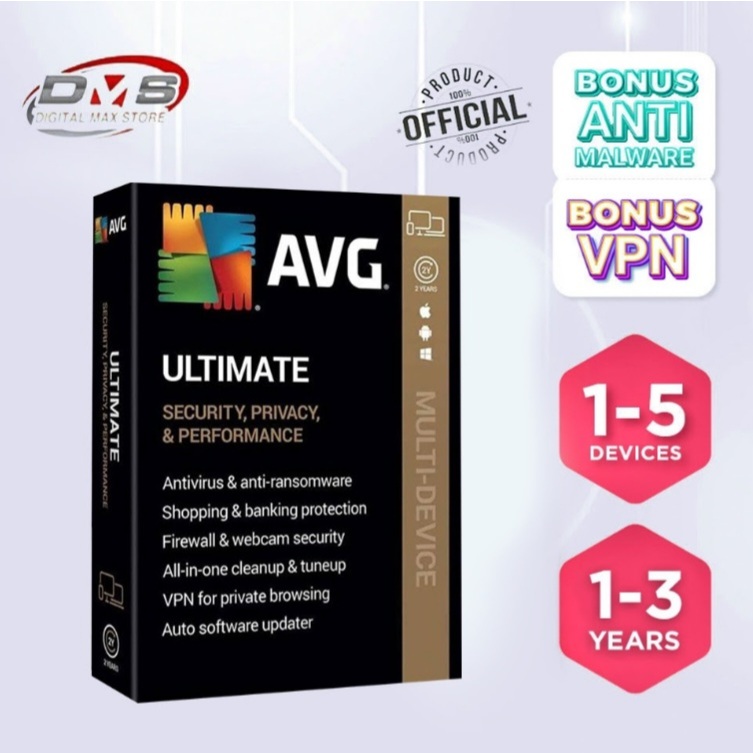 Genuine AVG Ultimate Antivirus - ORIGINAL License | Shopee Malaysia