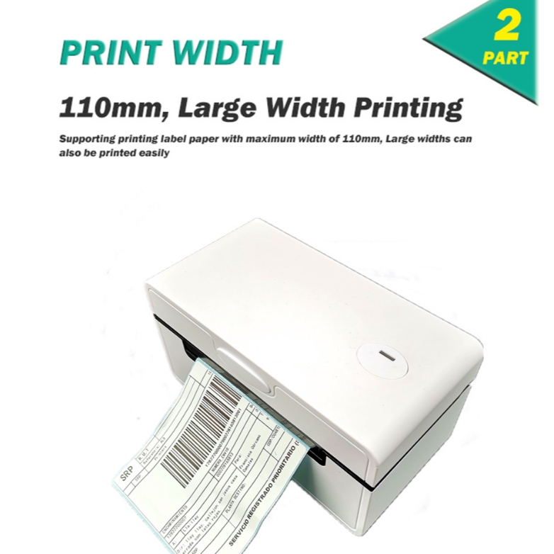CC430 Thermal Printer A6 Bluetooth ios Android shipping label AWB ...