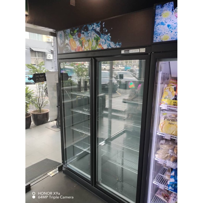 SOLID COOL Double Door Chiller 1100L SCBC-2DT Black with Steel Floor ...