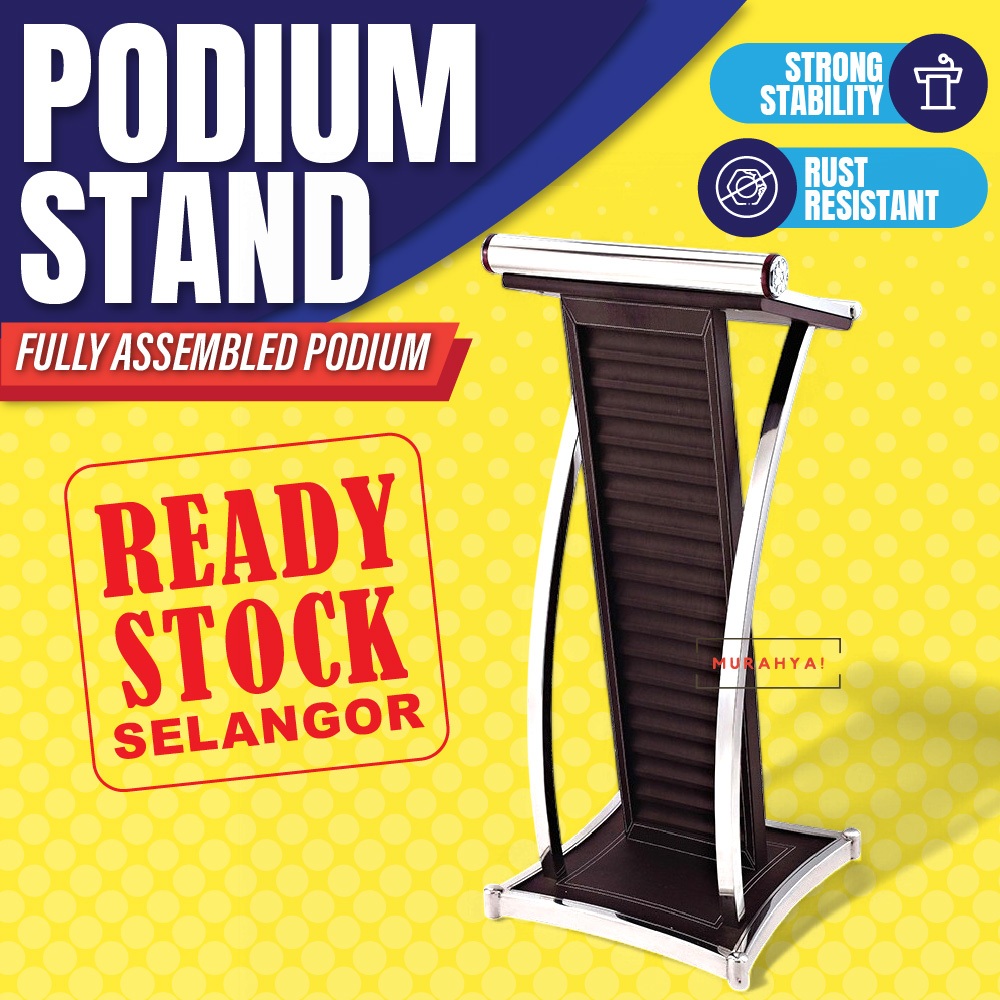 Podium Rostrum Lecterns Stainless Steel Speaking Podium Presentation ...