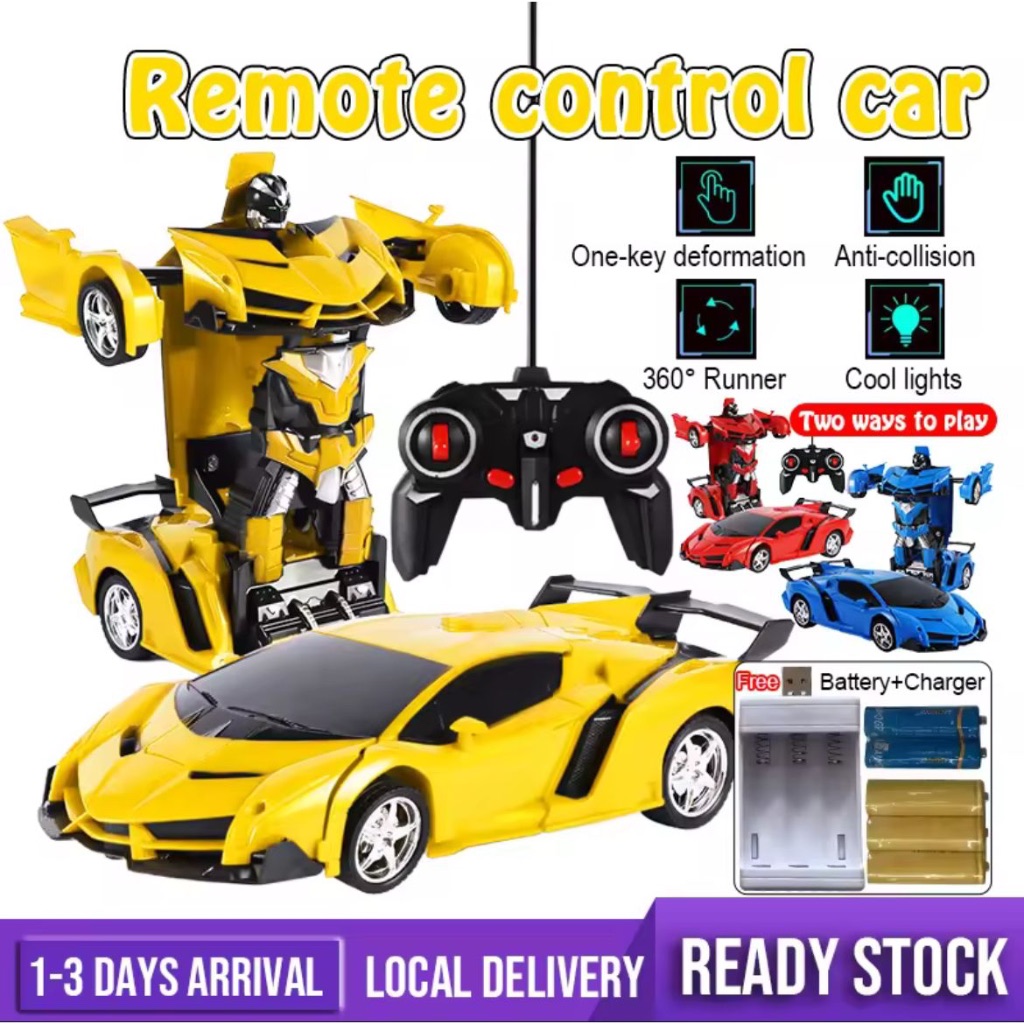 MHONLINE Rechargeable Deformation Remote Control R/C Car 2 in 1 ...