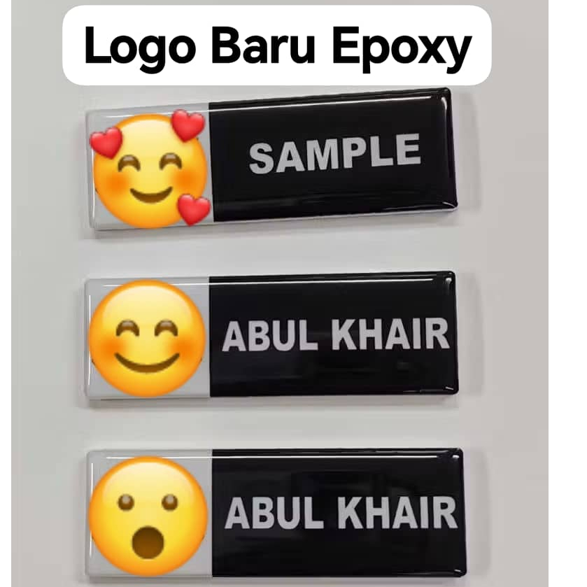 [BERI NAME DI MESEJ@chat] NAME TAG EPOXY GURU SPECIAL MAKE MAGNETIC ...
