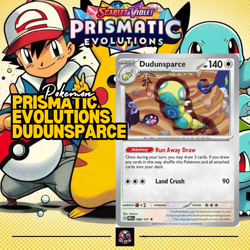 Pokemon TCG Dudunsparce 080/131 Prismatic Evolutions | Shopee Malaysia