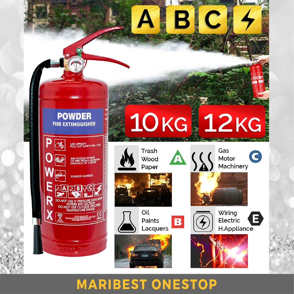 10KG 12KG ABC Powder Fire Extinguisher for Office Home Pemadam Api | Shopee Malaysia