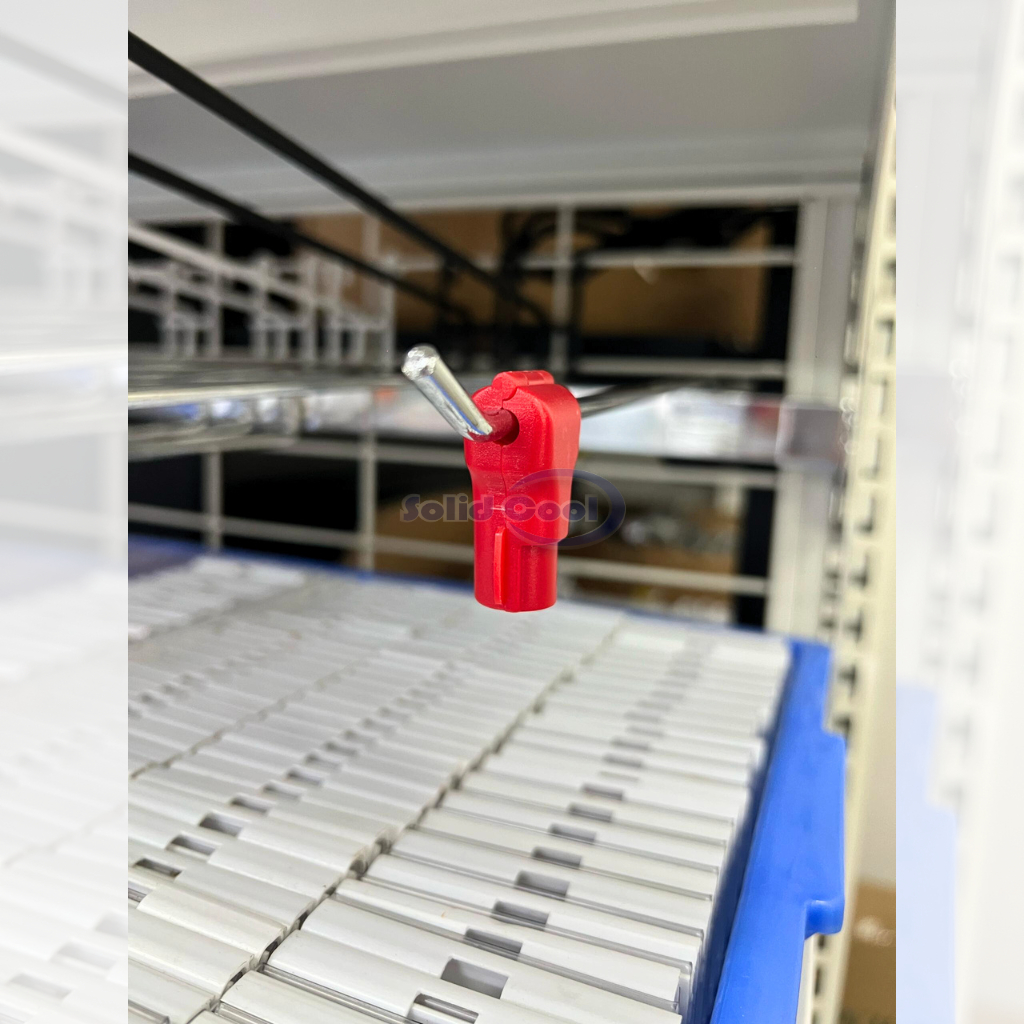 [ Solid Cool ] Plastic Red Magnet Stopper Locker Anti Theft Retail Shop ...