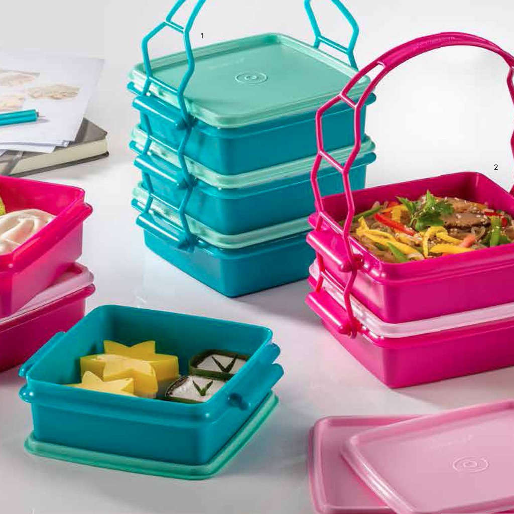Tupperware Small Goody Box 4 LAYER X 790ml with Cariolier (1) | Shopee ...