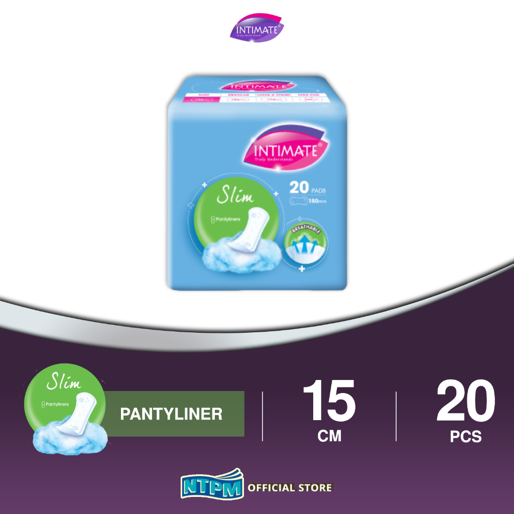 (P18) Intimate Slim Pantyliner 150mm (20's) x 6 Packets - [FREE ...