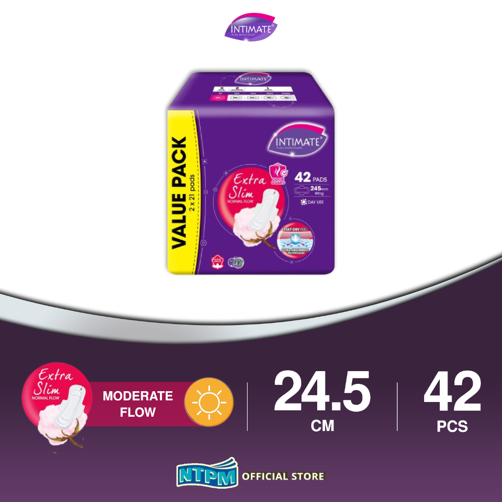 (M136) Intimate Extra Slim Day Wing 245mm (21's x 2) | Shopee Malaysia
