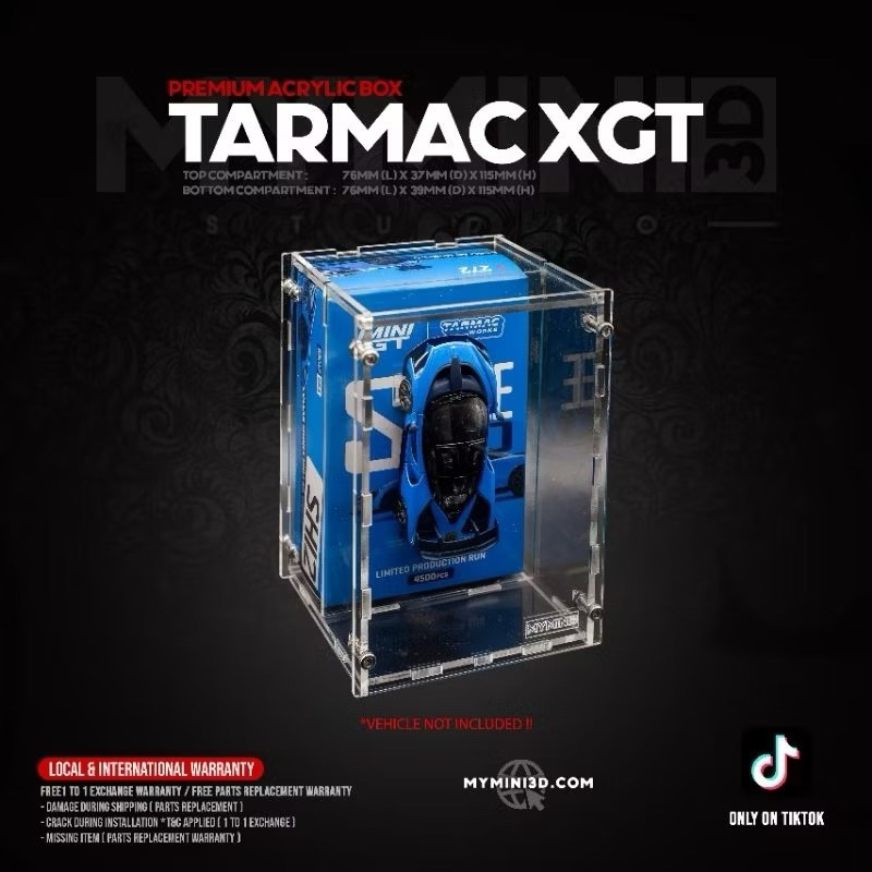 TARMAC XGT Acrylic Display Box for 1:64 Die-cast Car Model Display ...