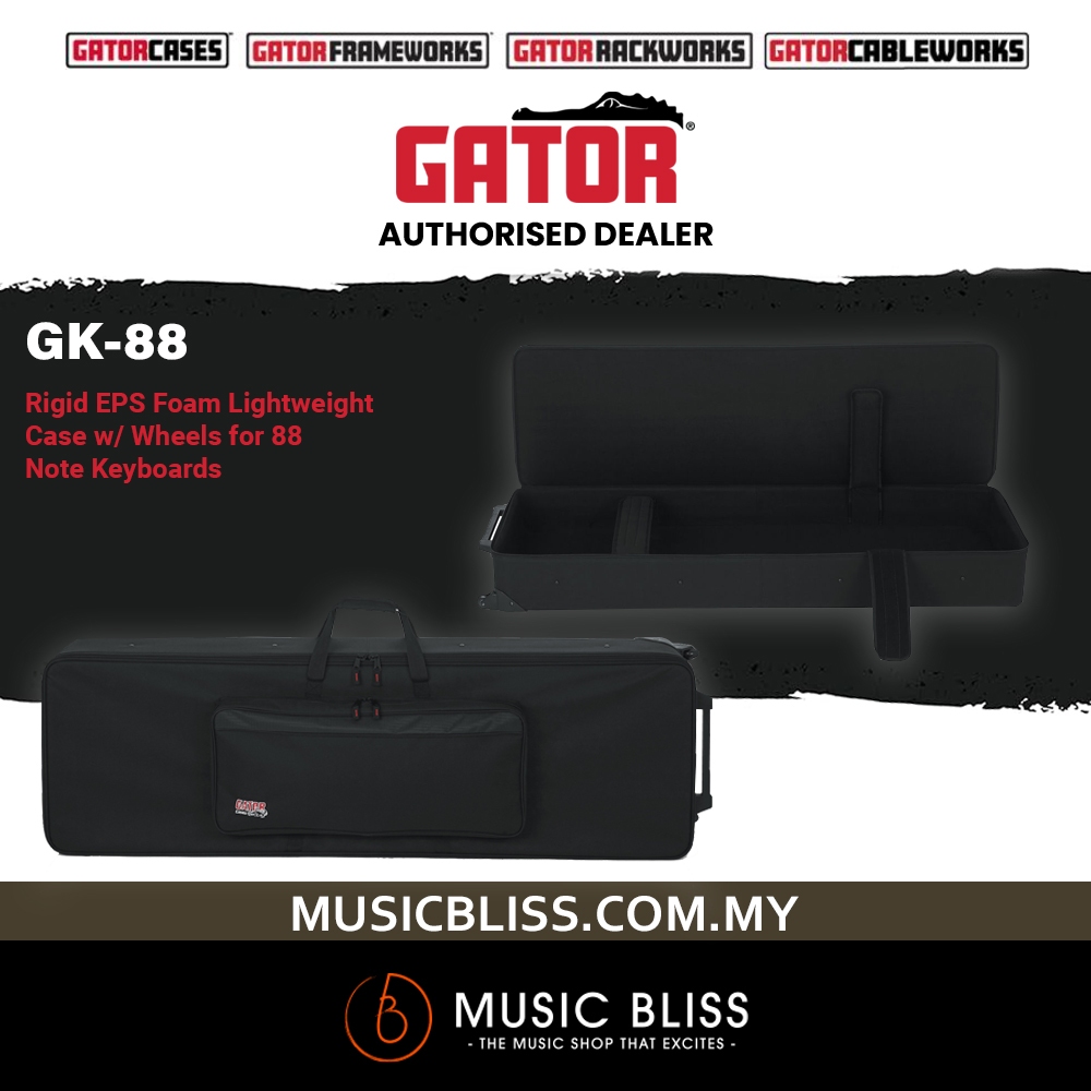 Gator GK-88 Semi-Rigid 88 Key Keyboard Case | Keyboard Case For Kawai ...