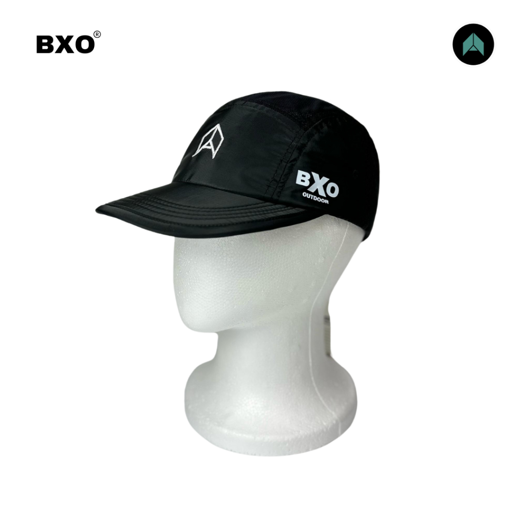 BXO 5panels cap with mesh - Black | Shopee Malaysia