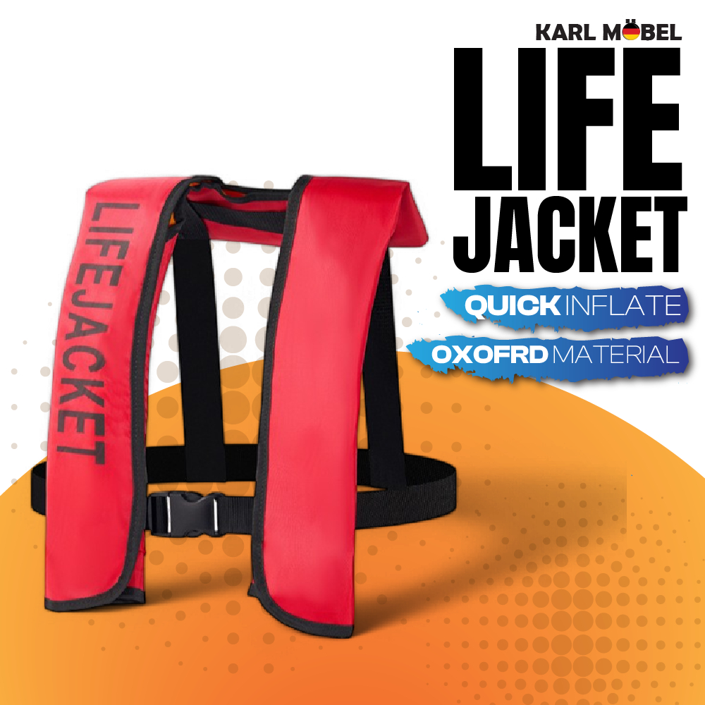 Inflatable Life Jacket Adult Life Vest Manual Water Sports Swiming ...