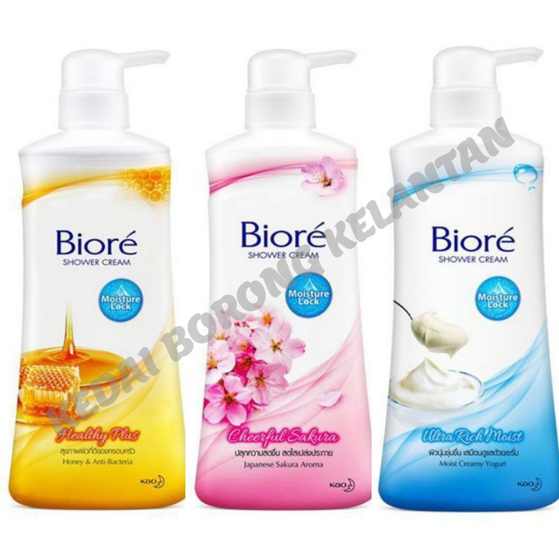 BIORE SHOWER CREAM 550ml SABUN MANDI BIORE MANDIAN THAILAND 550ML ...