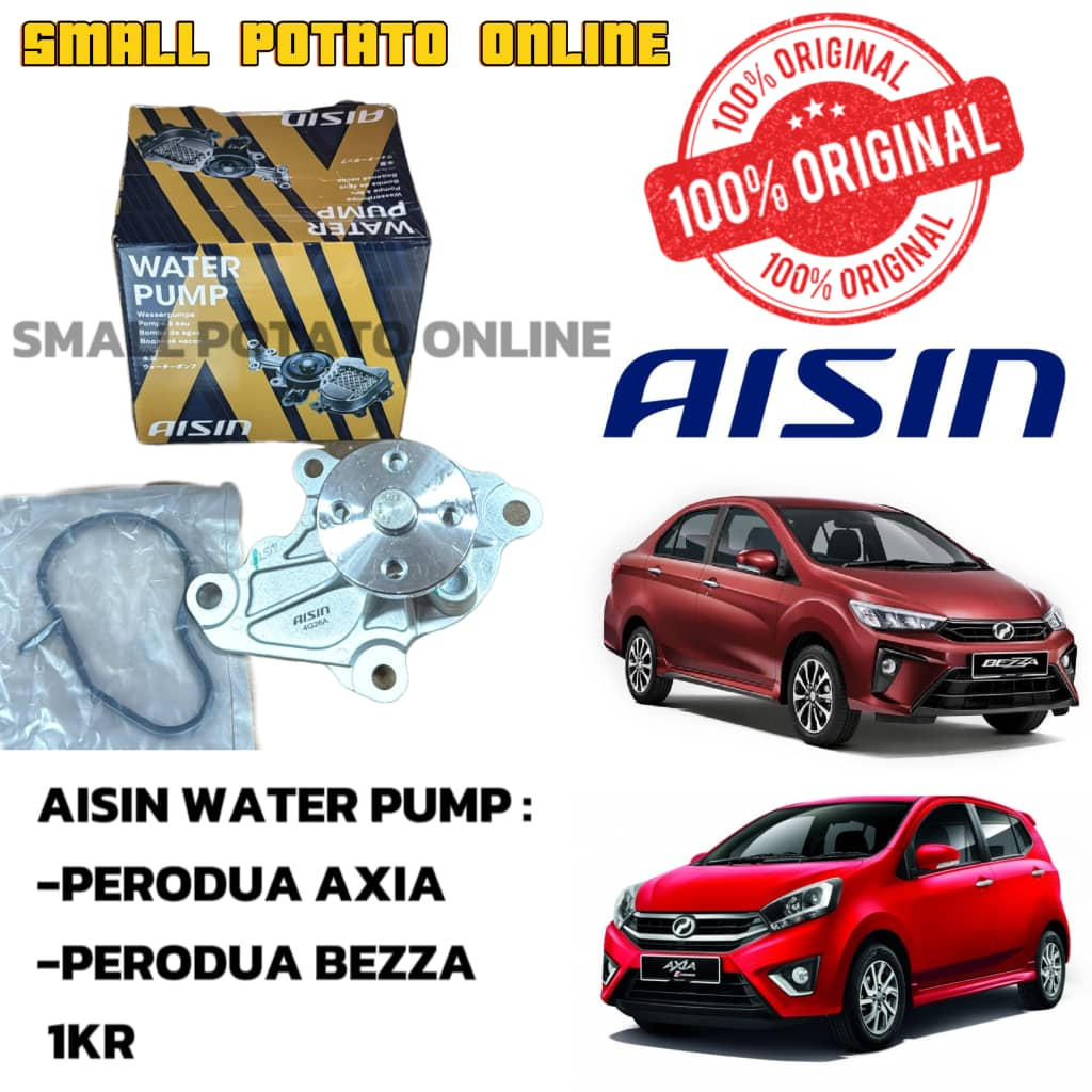 [100% GENUINE]AISIN WATER PUMP PERODUA AXIA, BEZZA 1.0(WPT611V ...