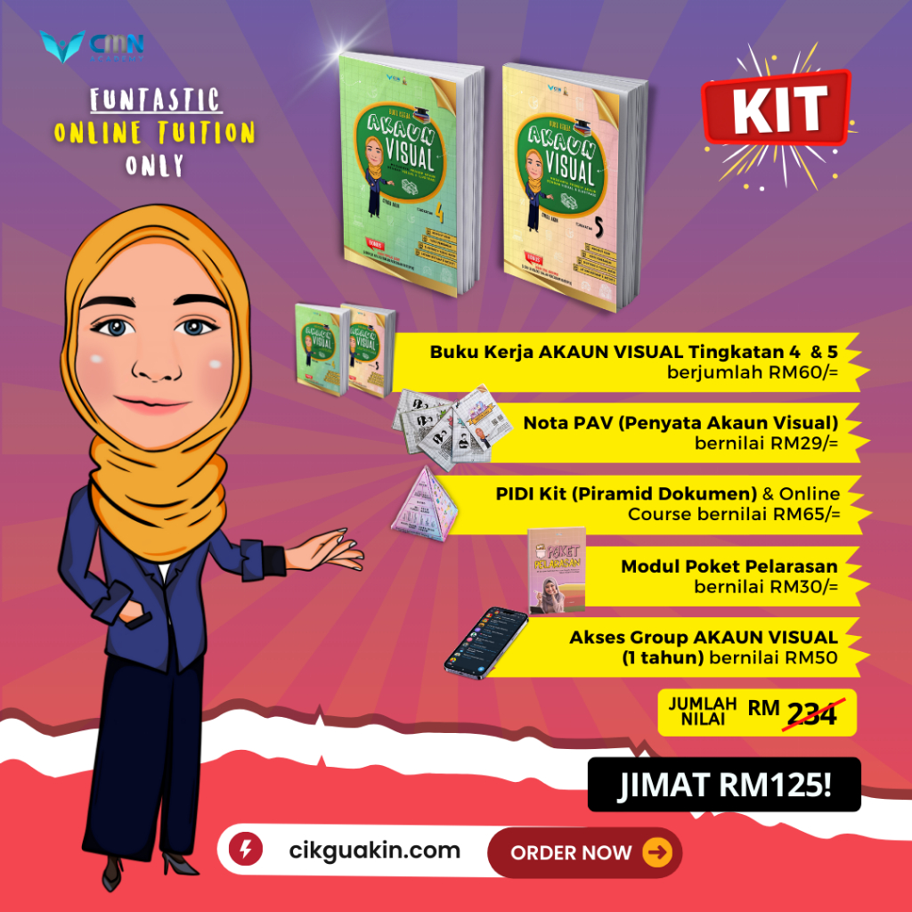 Funtastic Kit Akaun Visual (Pelajar Funtastic Akaun Shj!) Bahan Mengajar Prinsip Akaun SPM ...