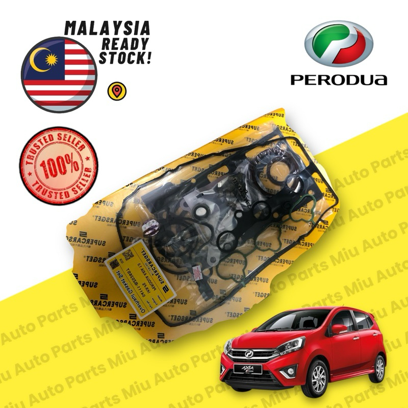 PERODUA AXIA 1.0 12V 1KR-FE FULL SET OVERHAUL GASKET (STEEL) | Shopee ...