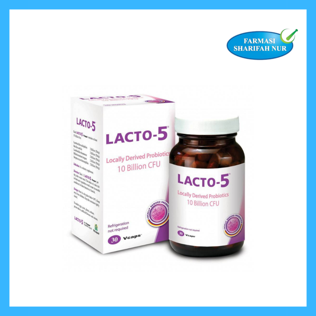 Lacto-5 Probiotic 10 Billion CFU (30 Vcaps) | Shopee Malaysia