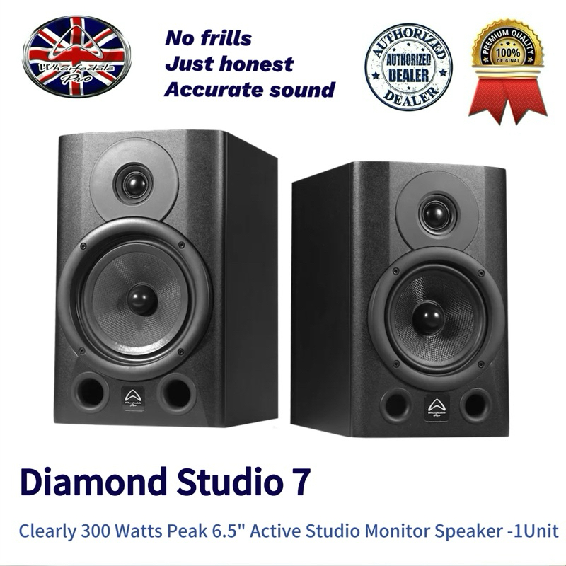 Wharfedale Diamond Studio Series 7” Active Monitor Speaker 300W Peak ...